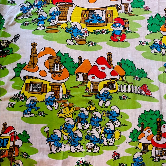 Vintage | Bedding | Vintage Smurf Sheets | Poshmark